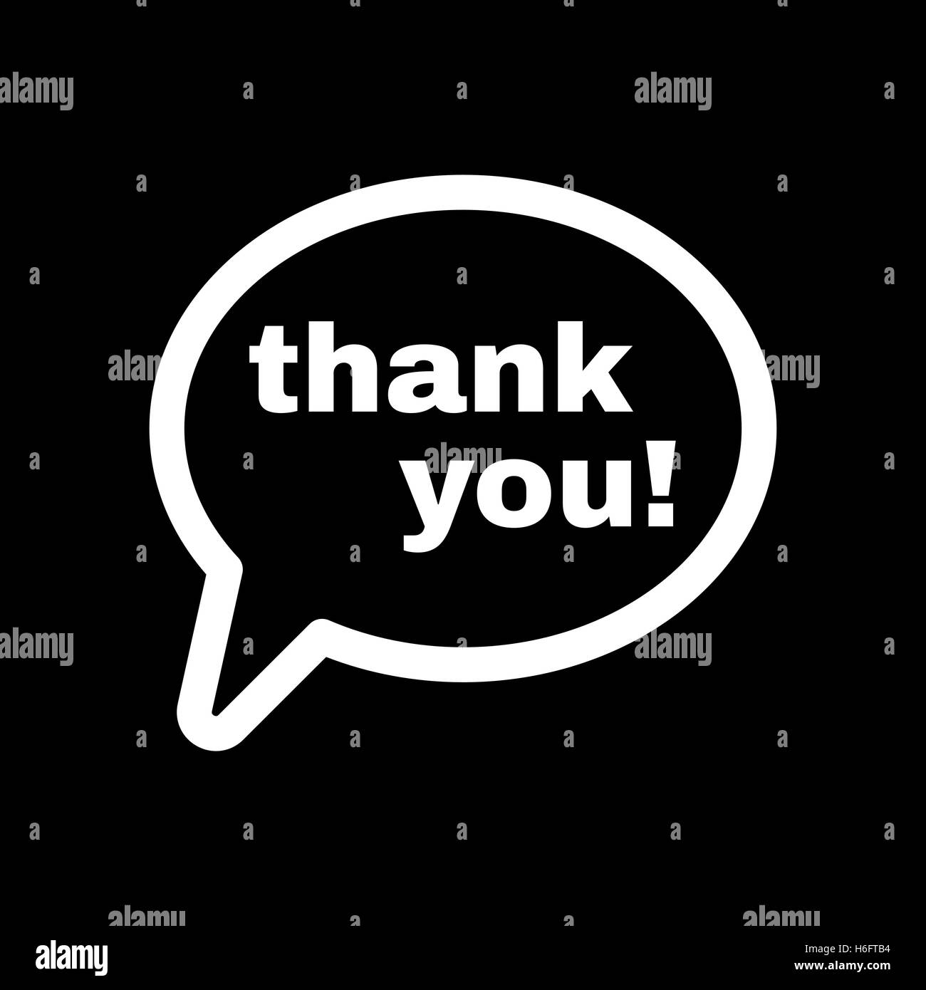 Vielen Dank-Symbol. Vielen Dank-Symbol. Flache Vektor-illustration ...