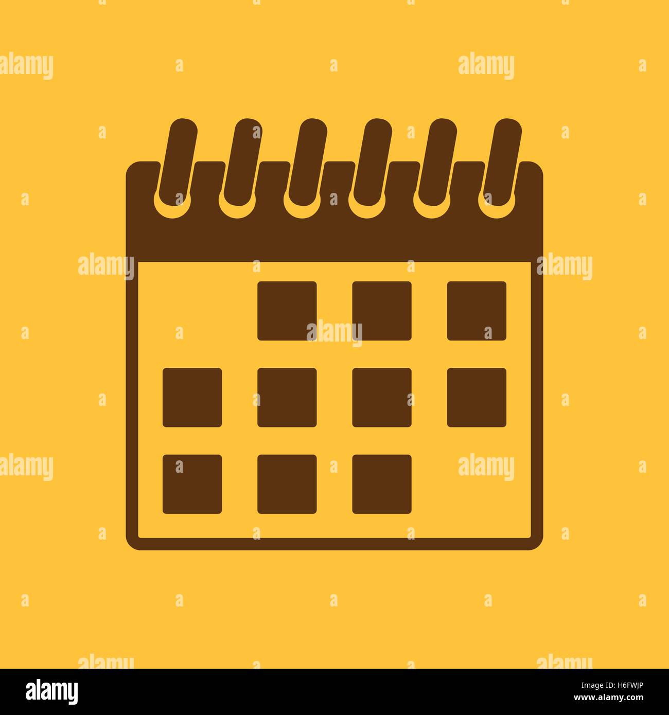 Das Kalender-Symbol. Kalendersymbol. Flache Vektor-illustration Stock ...