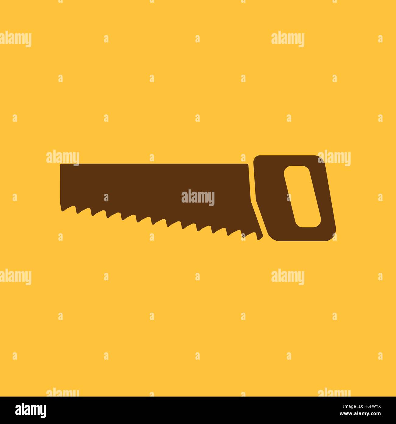 Die Säge-Symbol. Sah Sie Symbol. Flache Vektor-illustration Stock ...