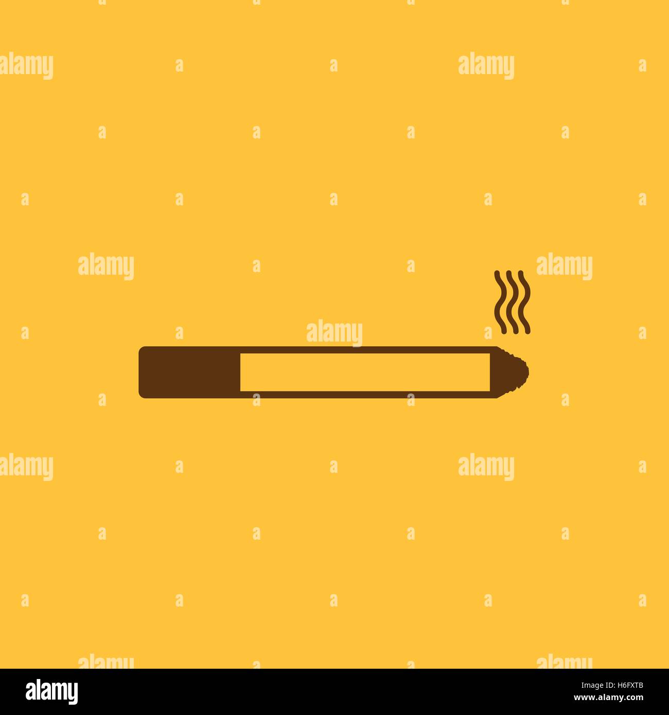 Das Rauchen-Symbol. Zigarette Symbol. Flache Vektor-illustration Stock ...