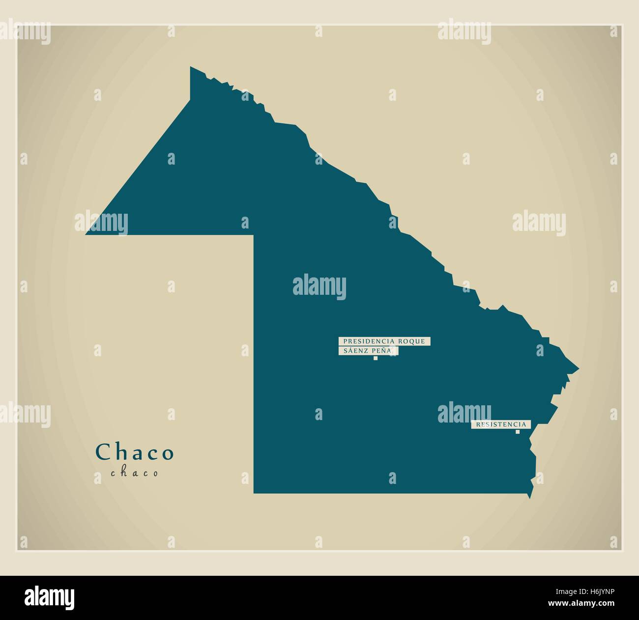 Mapa de chaco vector -Fotos und -Bildmaterial in hoher Auflösung – Alamy