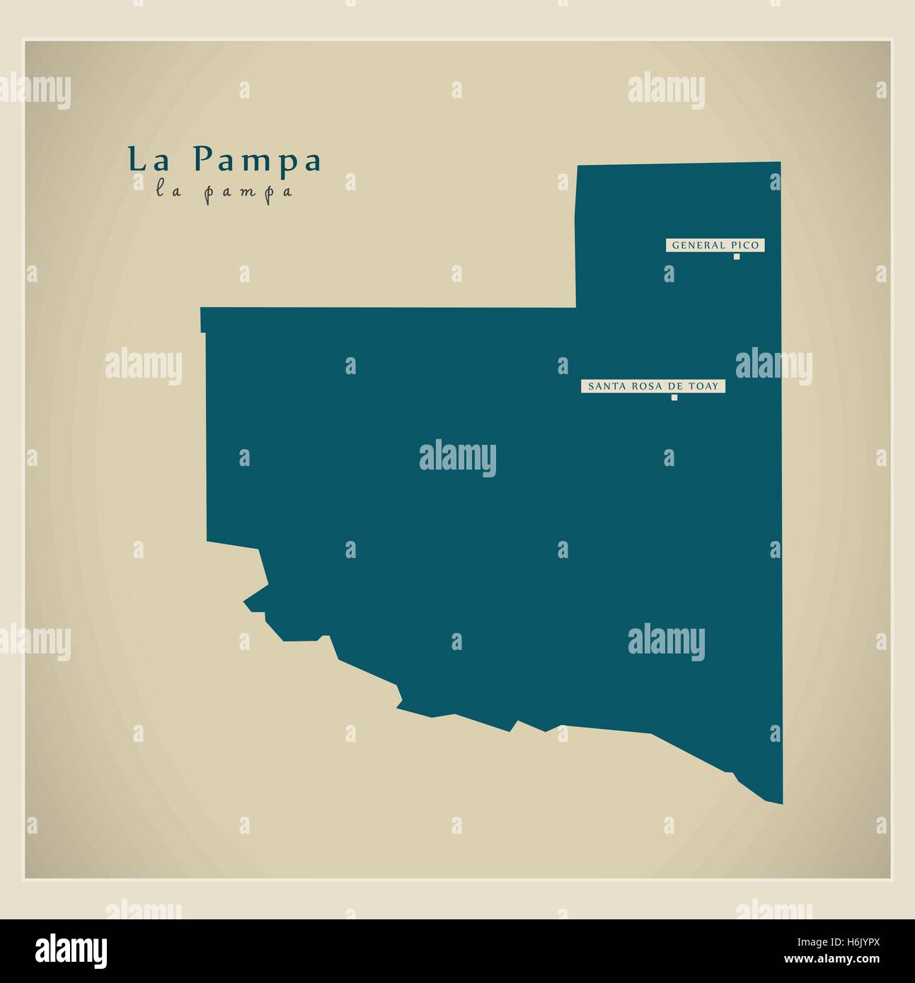 La pampa map Stock-Vektorgrafiken kaufen - Alamy