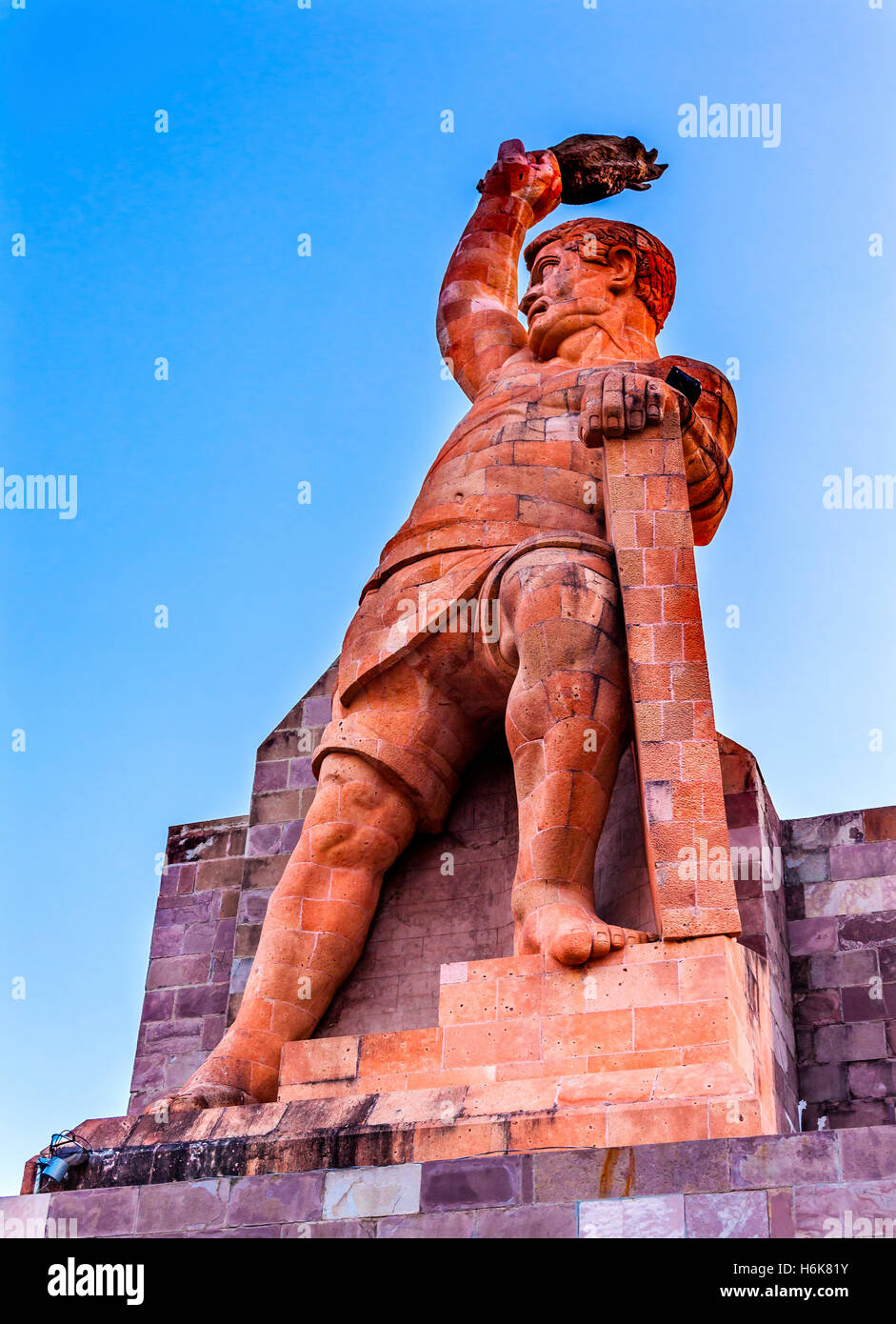 El Pipila Statue Guanajuato Mexiko. El Pipila ist Juan Jose Martinez ...