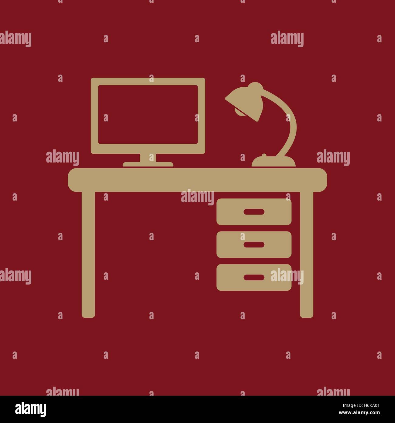 Das Tabellensymbol. Arbeitsplatz und Job, Büro, Arbeit-Symbol. Flache ...