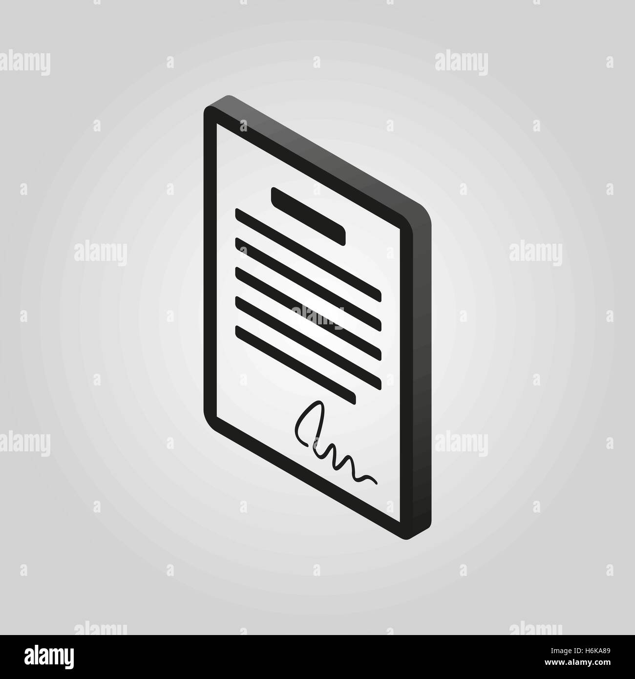 Der Vertrag-Symbol. Vereinbarung und Signatur, Pakt, Accord ...