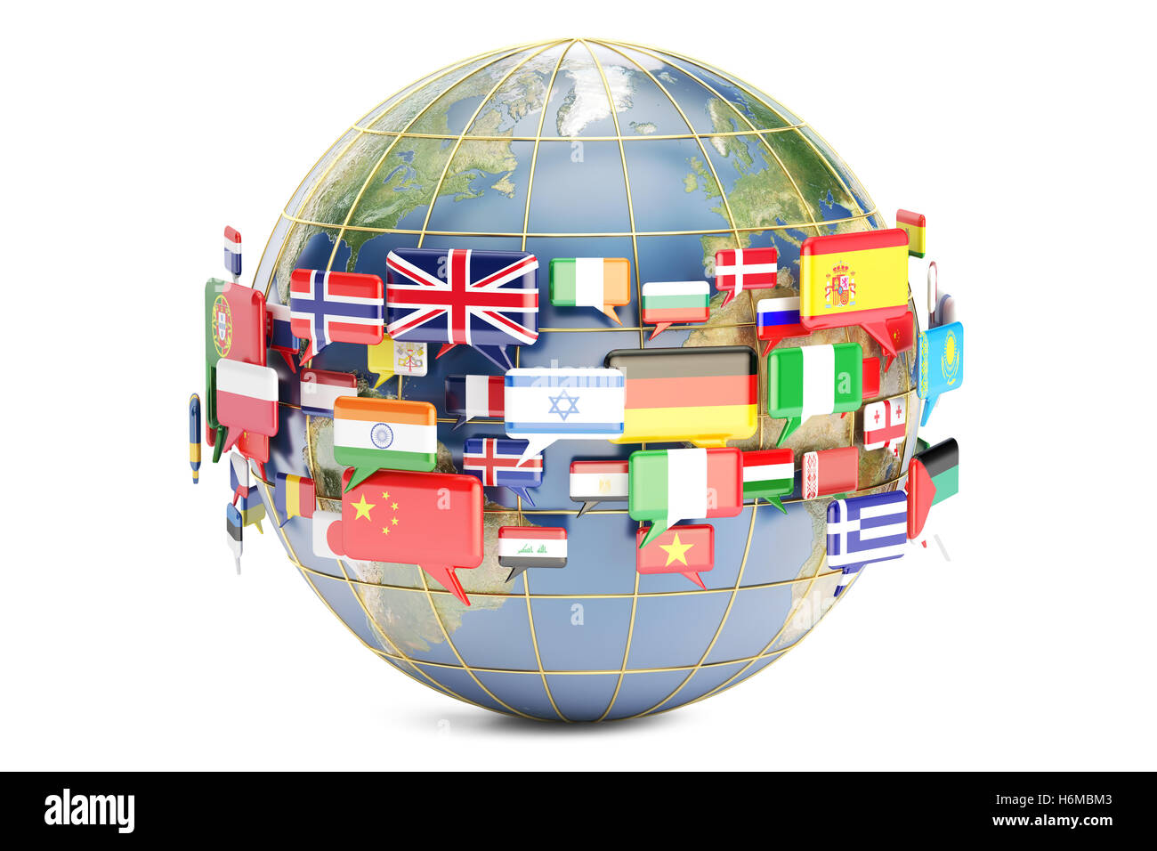 Globus flaggen -Fotos und -Bildmaterial in hoher Auflösung – Alamy