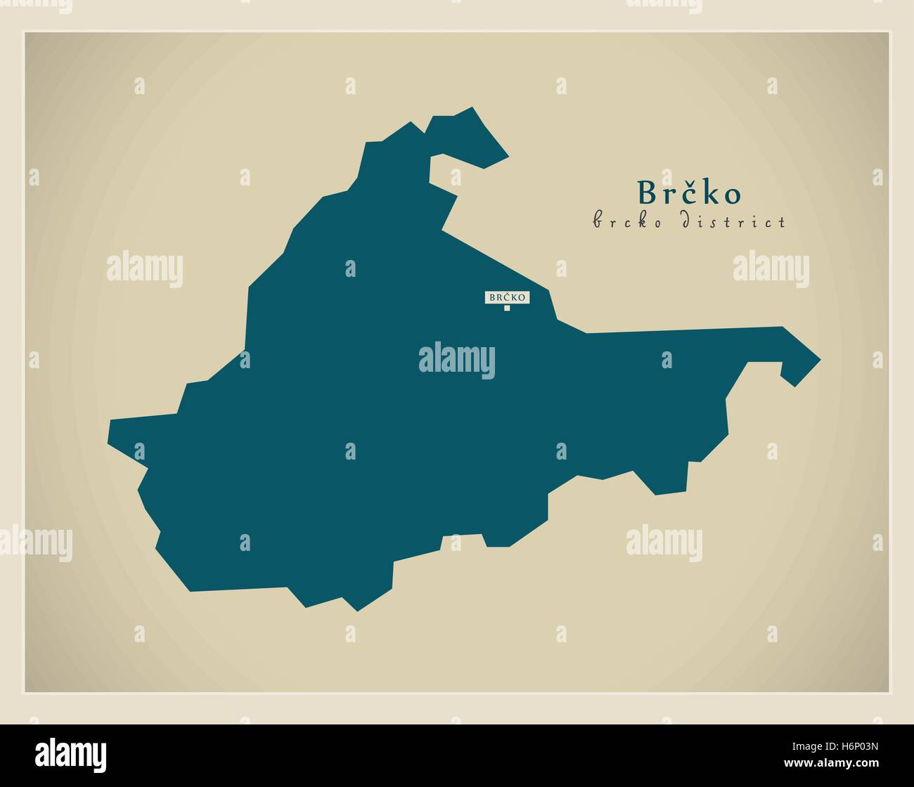 Map of bosnia and herzegovina brcko -Fotos und -Bildmaterial in hoher ...