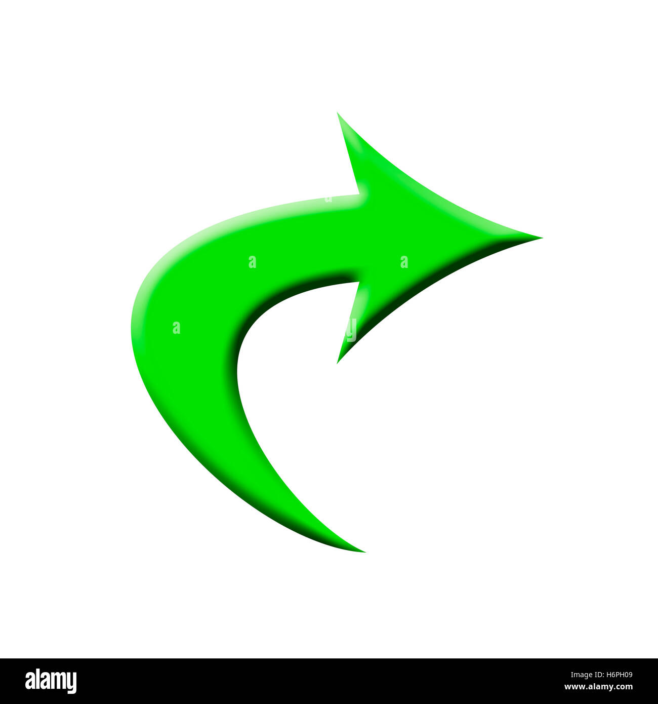 Green arrow -Fotos und -Bildmaterial in hoher Auflösung – Alamy