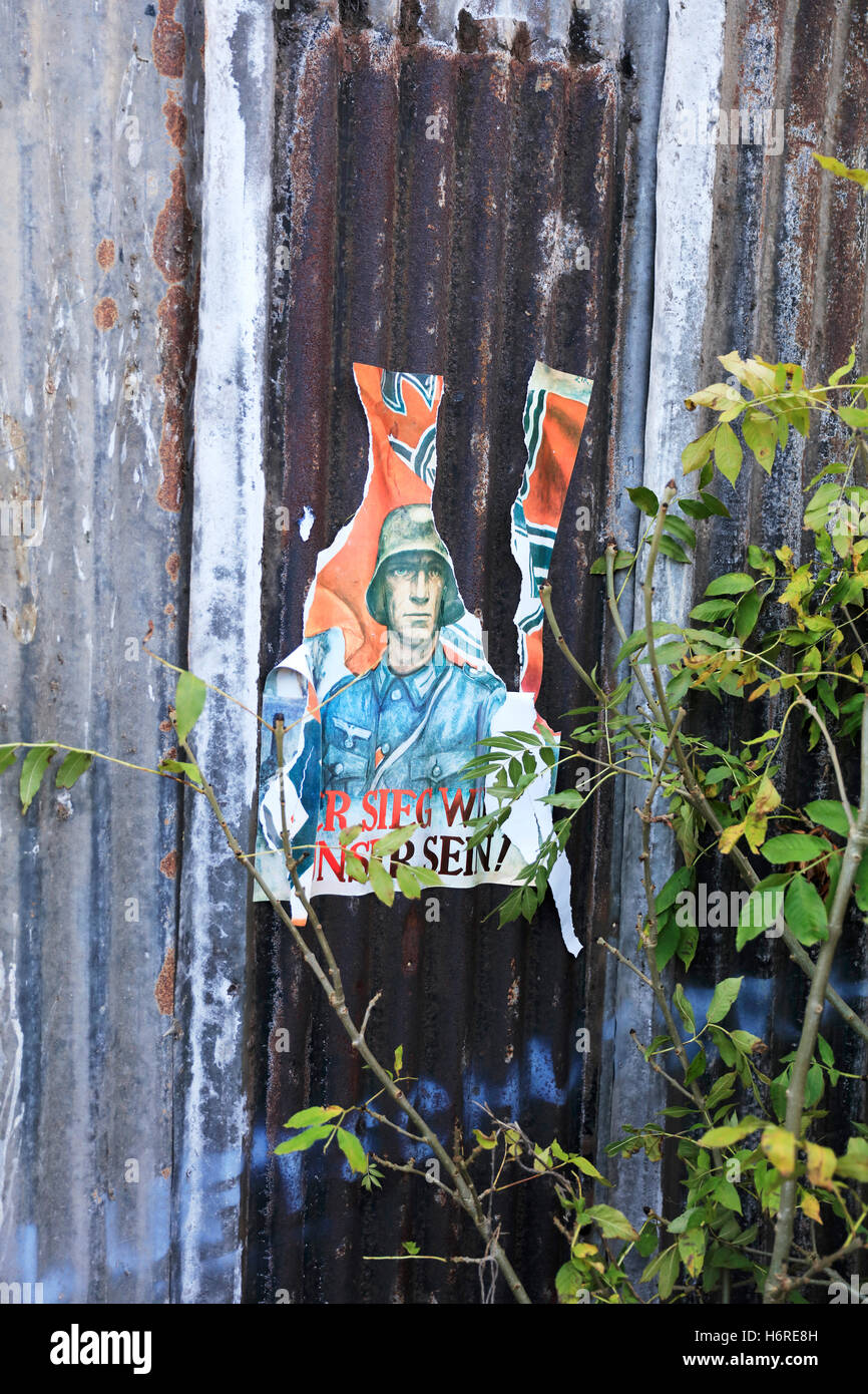 Nazi-deutschen Plakat Propaganda politisches Adolf Hitler Regime ...