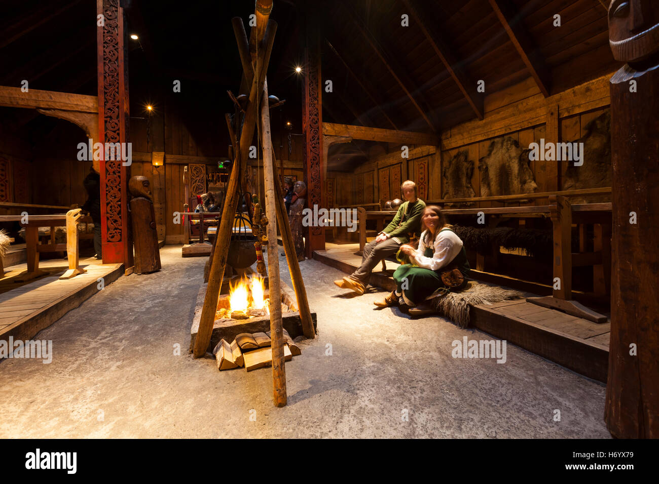 Lofoten Islands Viking Museum Borg Stockfotos & Lofoten Islands Viking ...