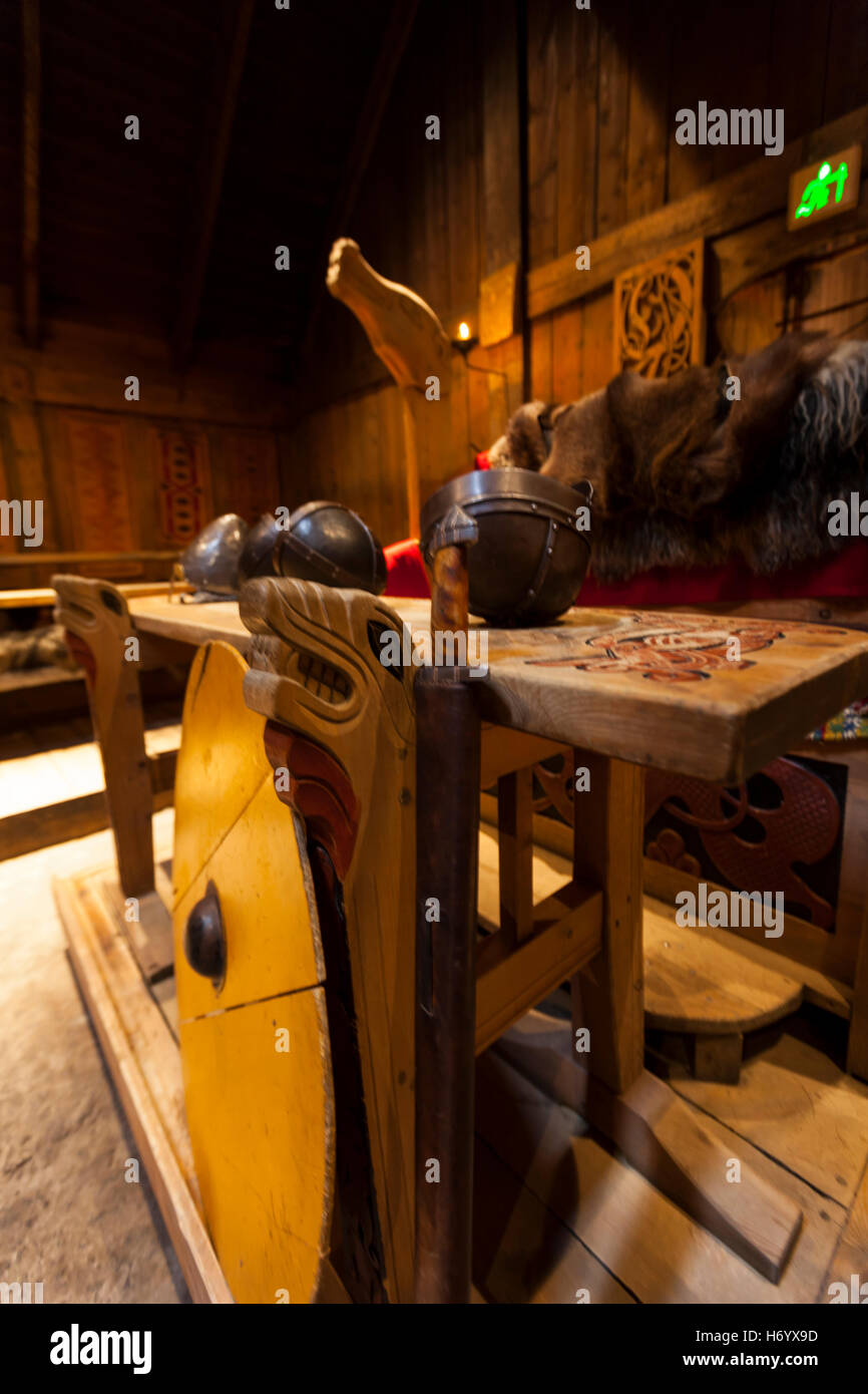Lofoten Islands Viking Museum Borg Stockfotos & Lofoten Islands Viking ...
