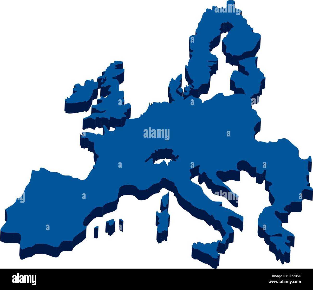 Europe Map Silhouette Icon Vector Stock-Vektorgrafiken kaufen - Alamy