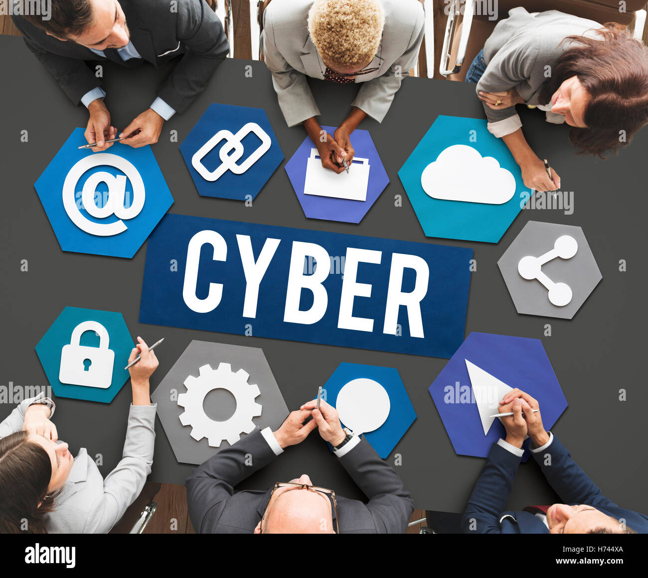 Cyber teamarbeit -Fotos und -Bildmaterial in hoher Auflösung – Alamy