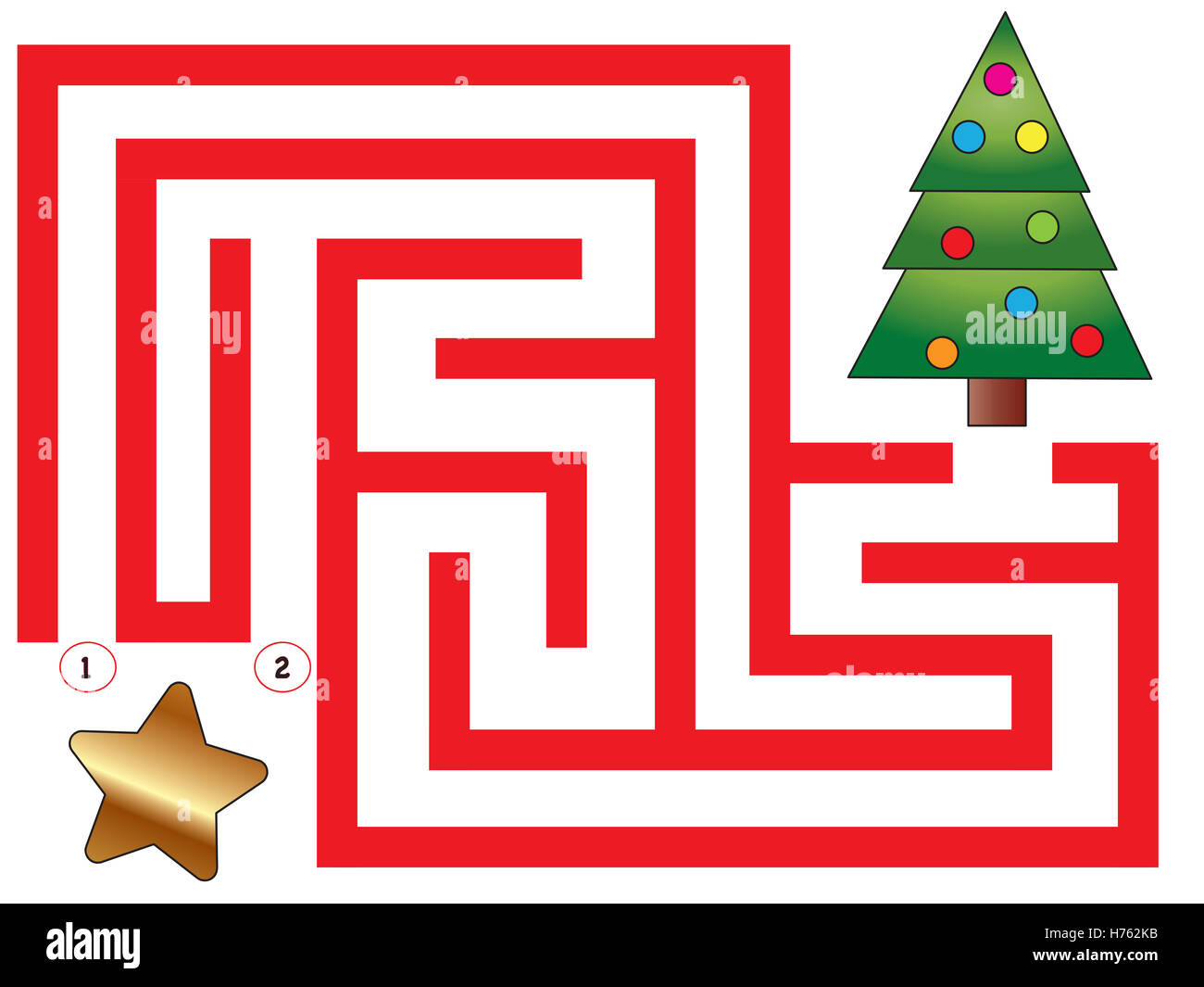 Cartoon maze labyrinth game -Fotos und -Bildmaterial in hoher Auflösung ...