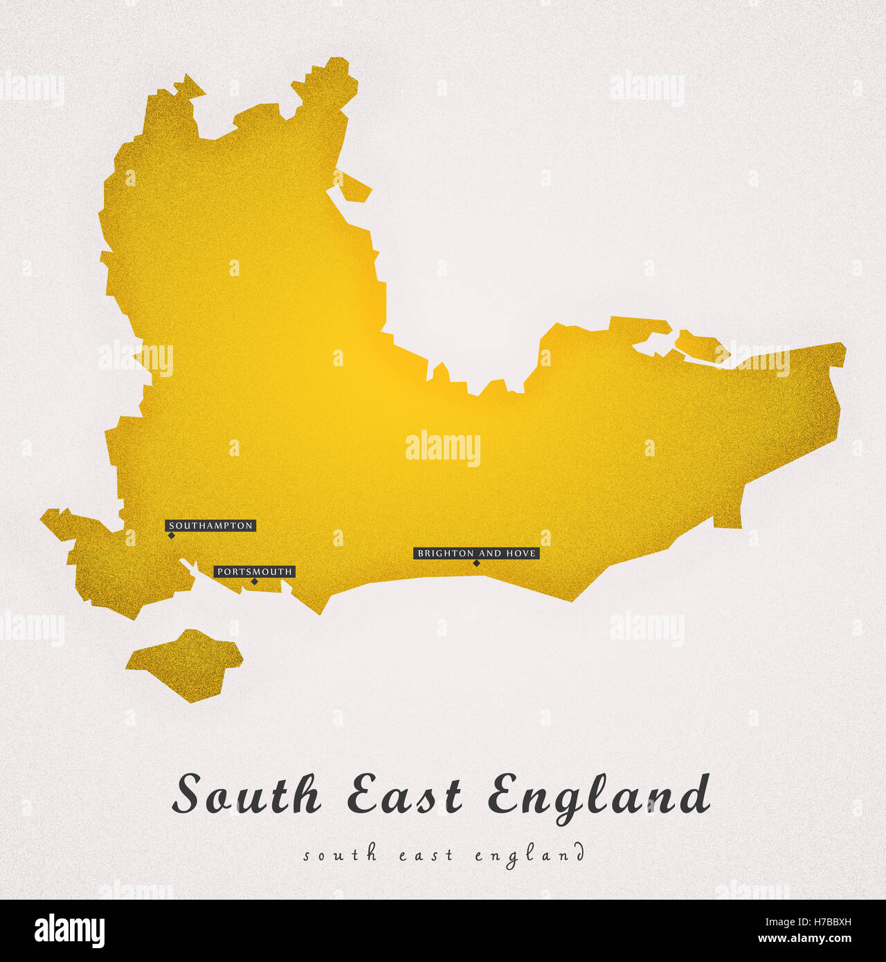 South East England Map Stockfotos und -bilder Kaufen - Alamy