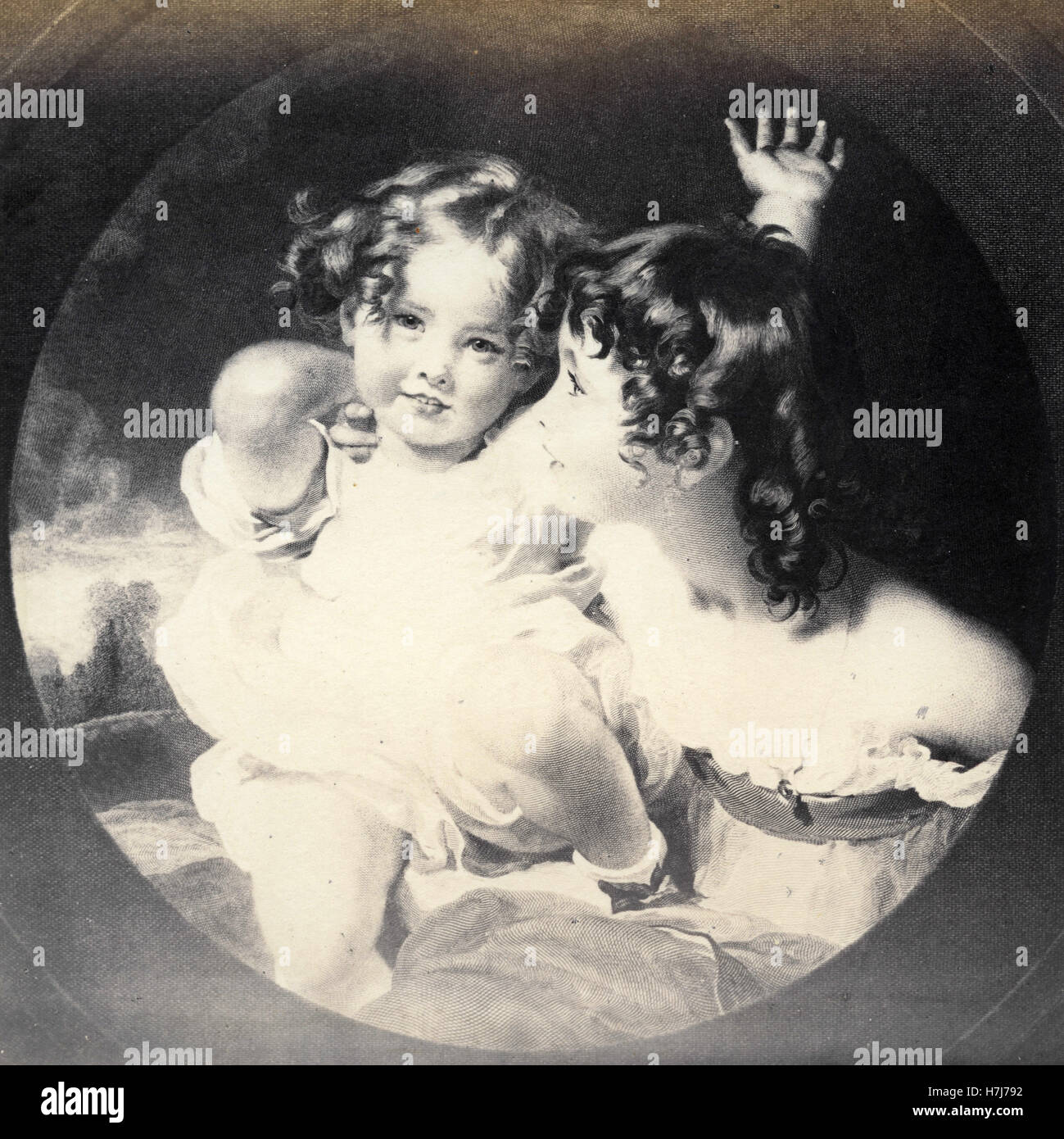 Drucken Sie Emily und Laura Anne Calmady, nachdem Sir Thomas Lawrence ...