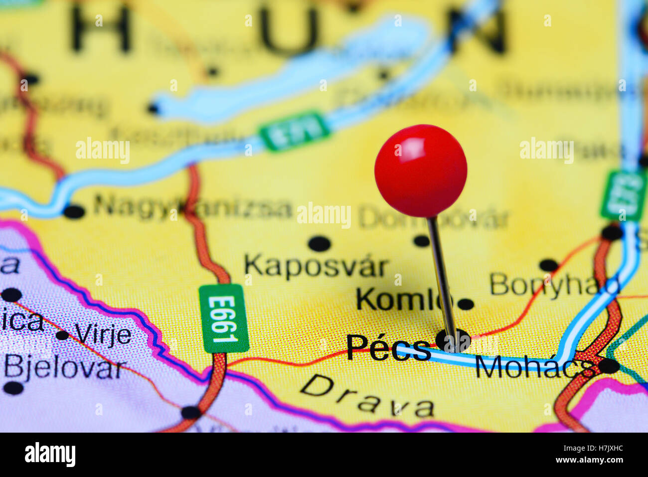 Pecs karte -Fotos und -Bildmaterial in hoher Auflösung – Alamy