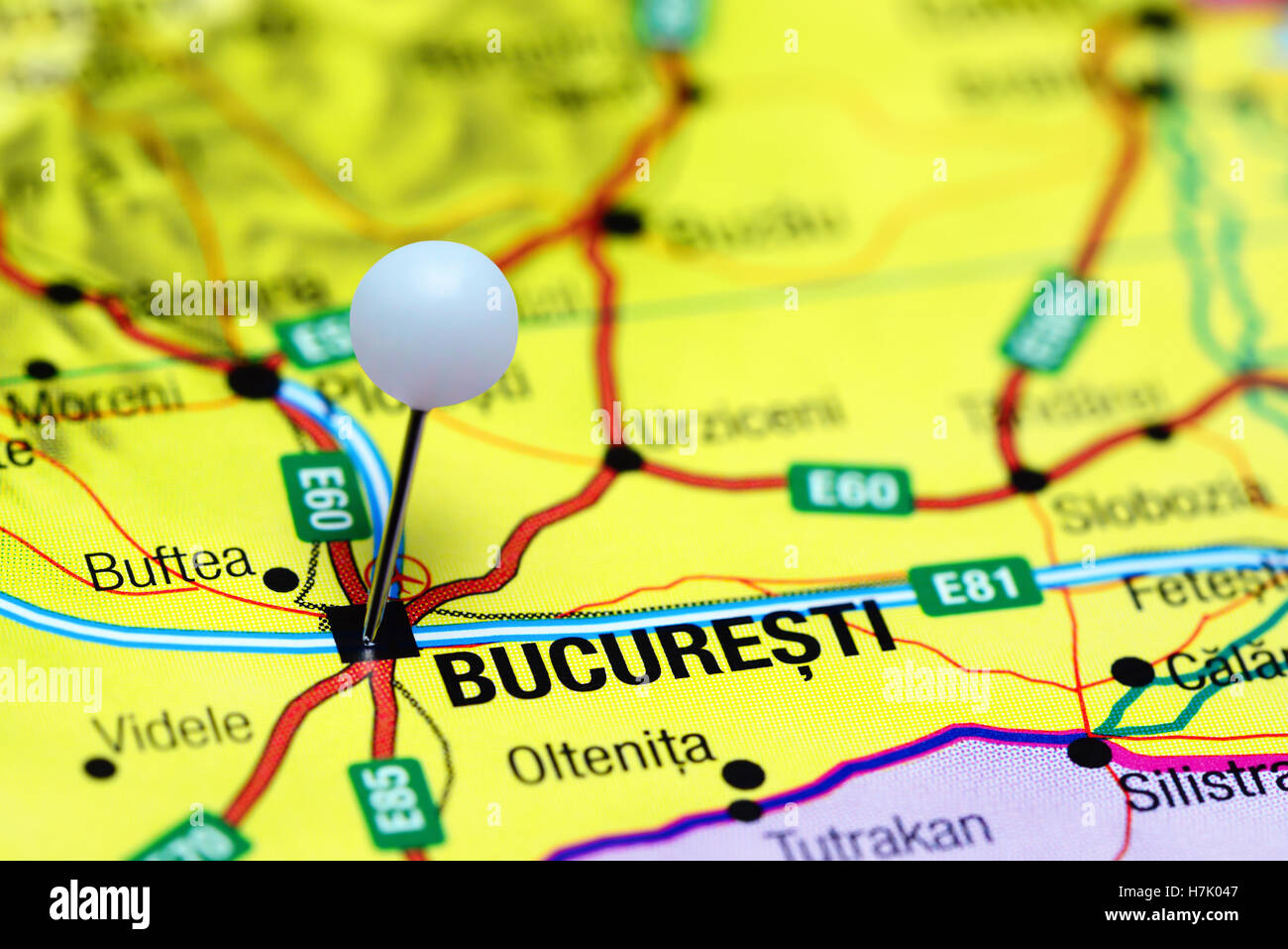 Bucharest auf einer karte -Fotos und -Bildmaterial in hoher Auflösung – Alamy