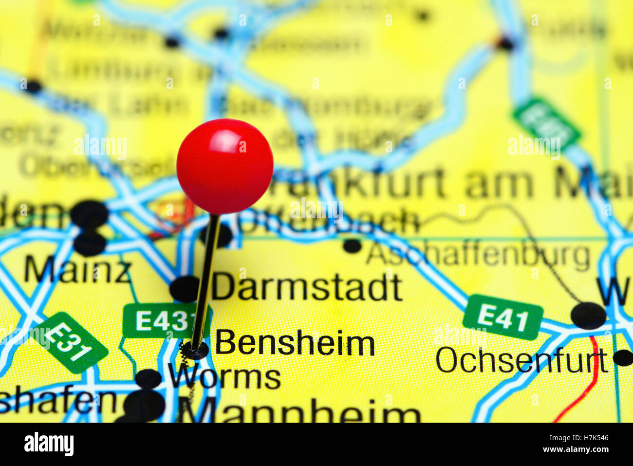 Bensheim stadtplan -Fotos und -Bildmaterial in hoher Auflösung – Alamy