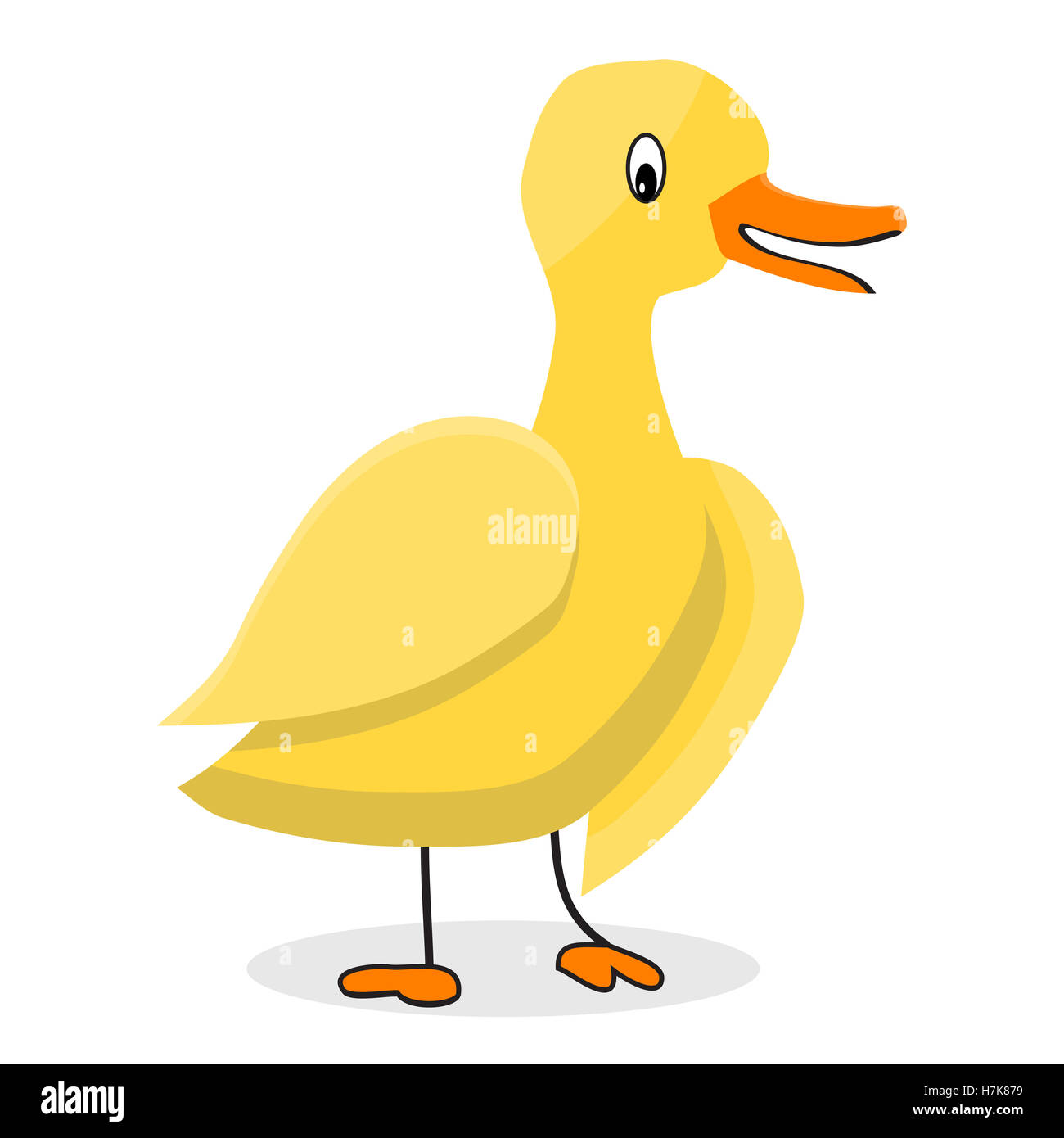Cartoon Gelbe Ente Ente Vektor Und Cartoon Tier Cartoon Ente Füße Abbildung Stockfotografie