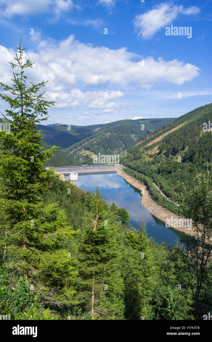Pumpspeicher-Kraftwerk, Dlouhe Strane Stadt Loucna nad Desnou Schlesien ...