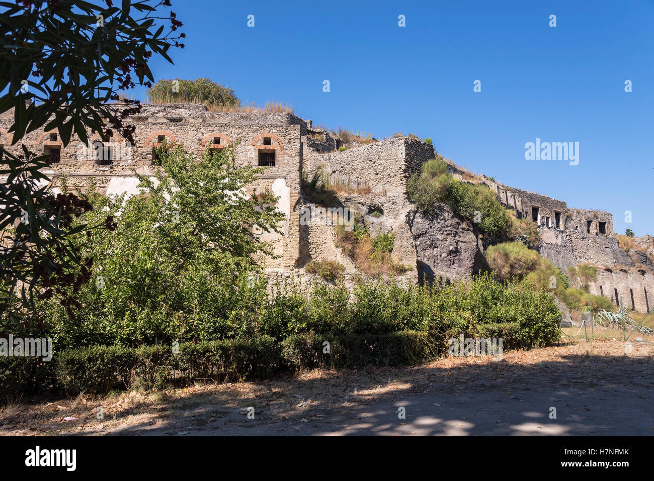 Ruinen von Pompeji, die alte Römerstadt bei einer katastrophalen ...
