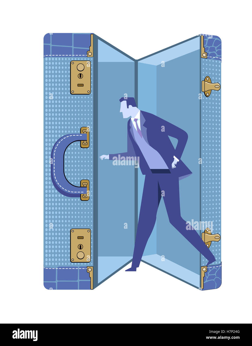 Koffer comic Ausgeschnittene Stockfotos und -bilder - Alamy