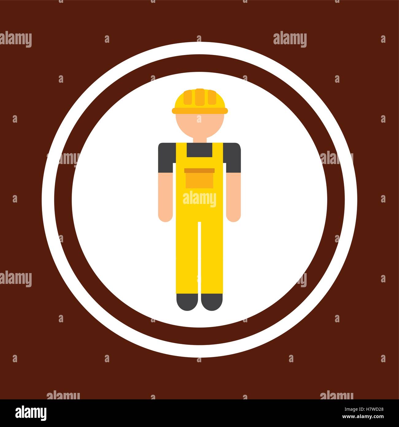 Gärtner Arbeiter Avatar Icon Vektor Illustration-design Stock ...