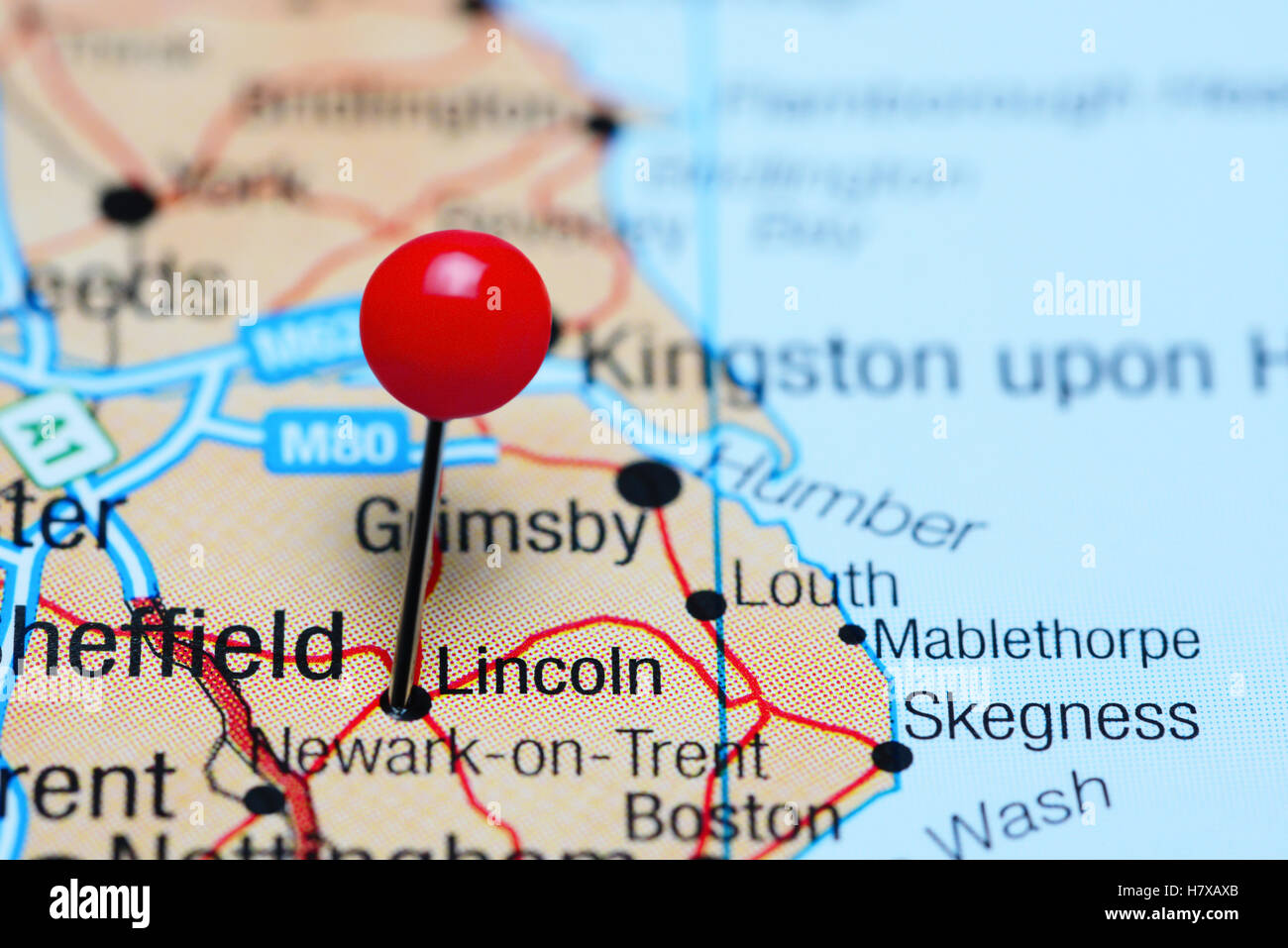 Lincoln map -Fotos und -Bildmaterial in hoher Auflösung – Alamy