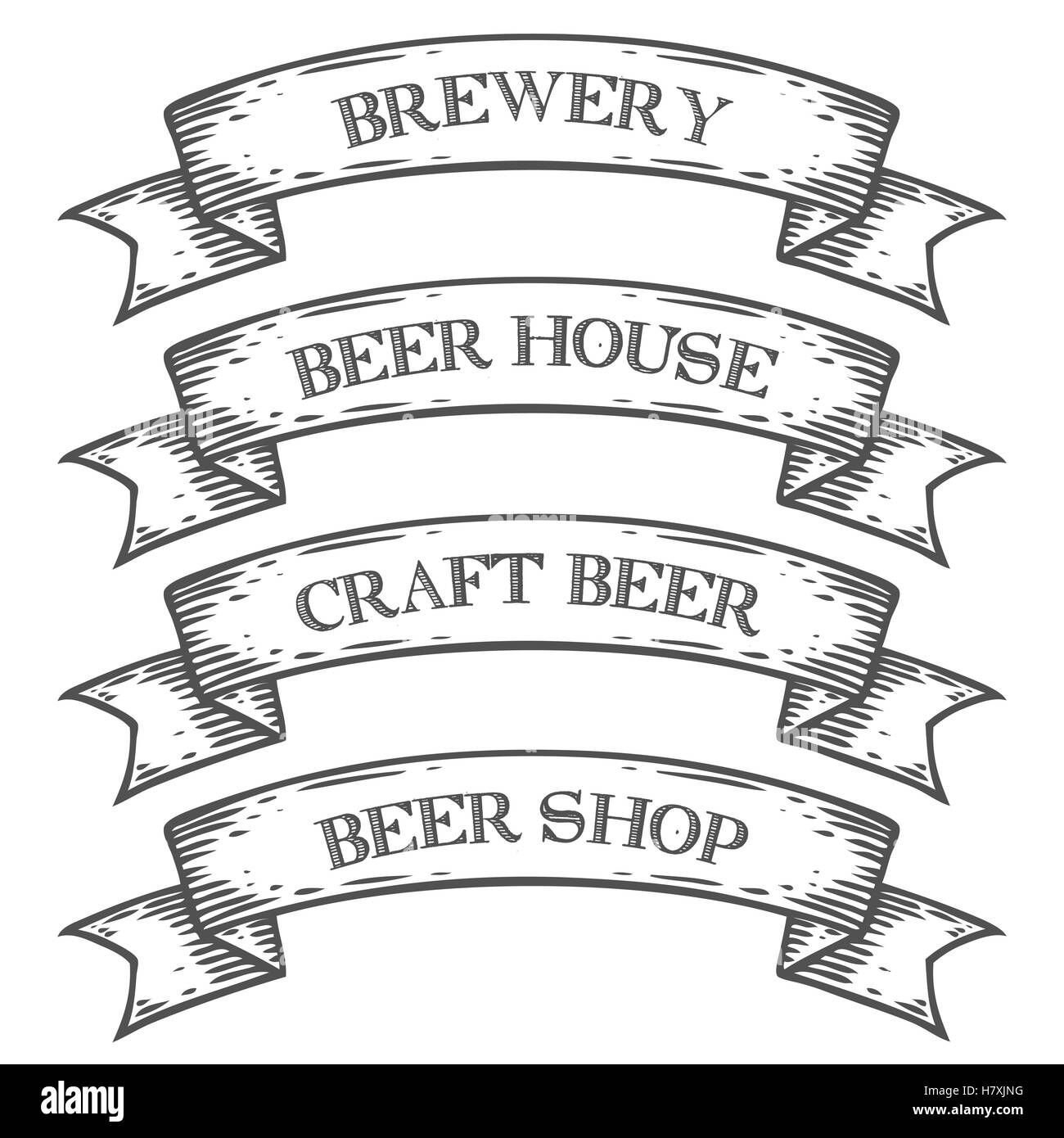 Logo auf pintglas Stock-Vektorgrafiken kaufen - Alamy