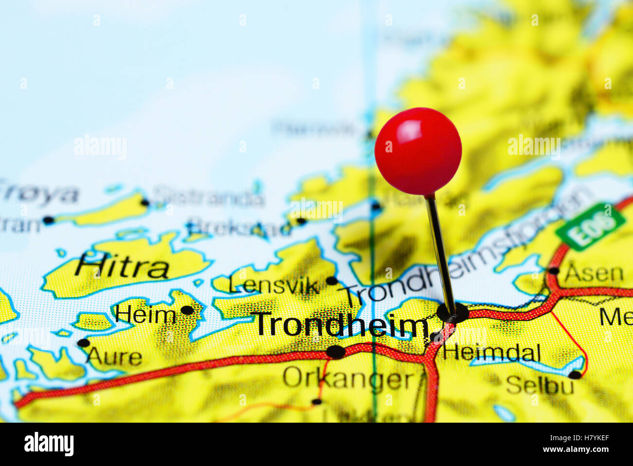Trondheim norway map -Fotos und -Bildmaterial in hoher Auflösung – Alamy