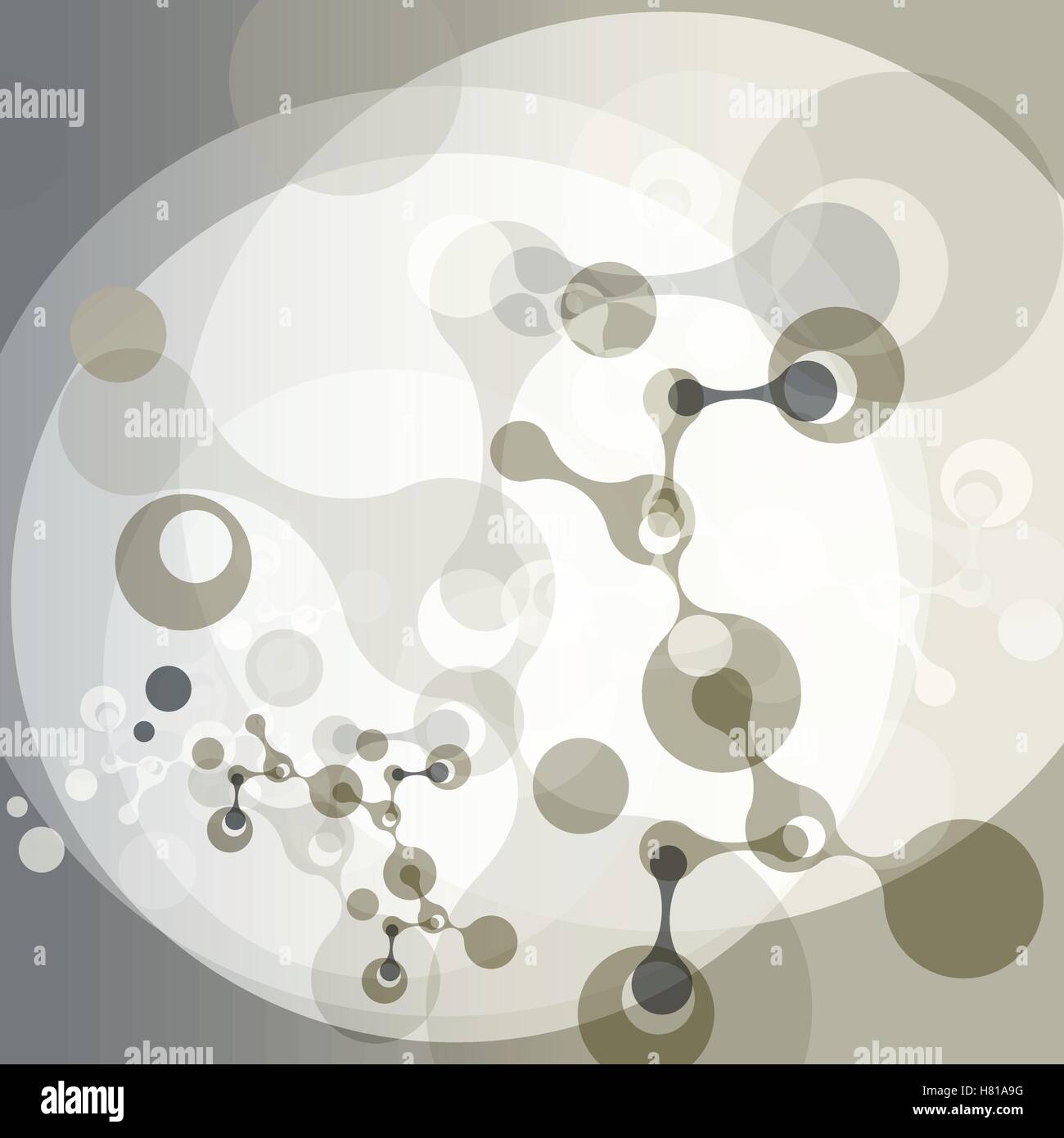 Abstrakte Moleküle entwerfen. Atome. Medizinischer Hintergrund für ...