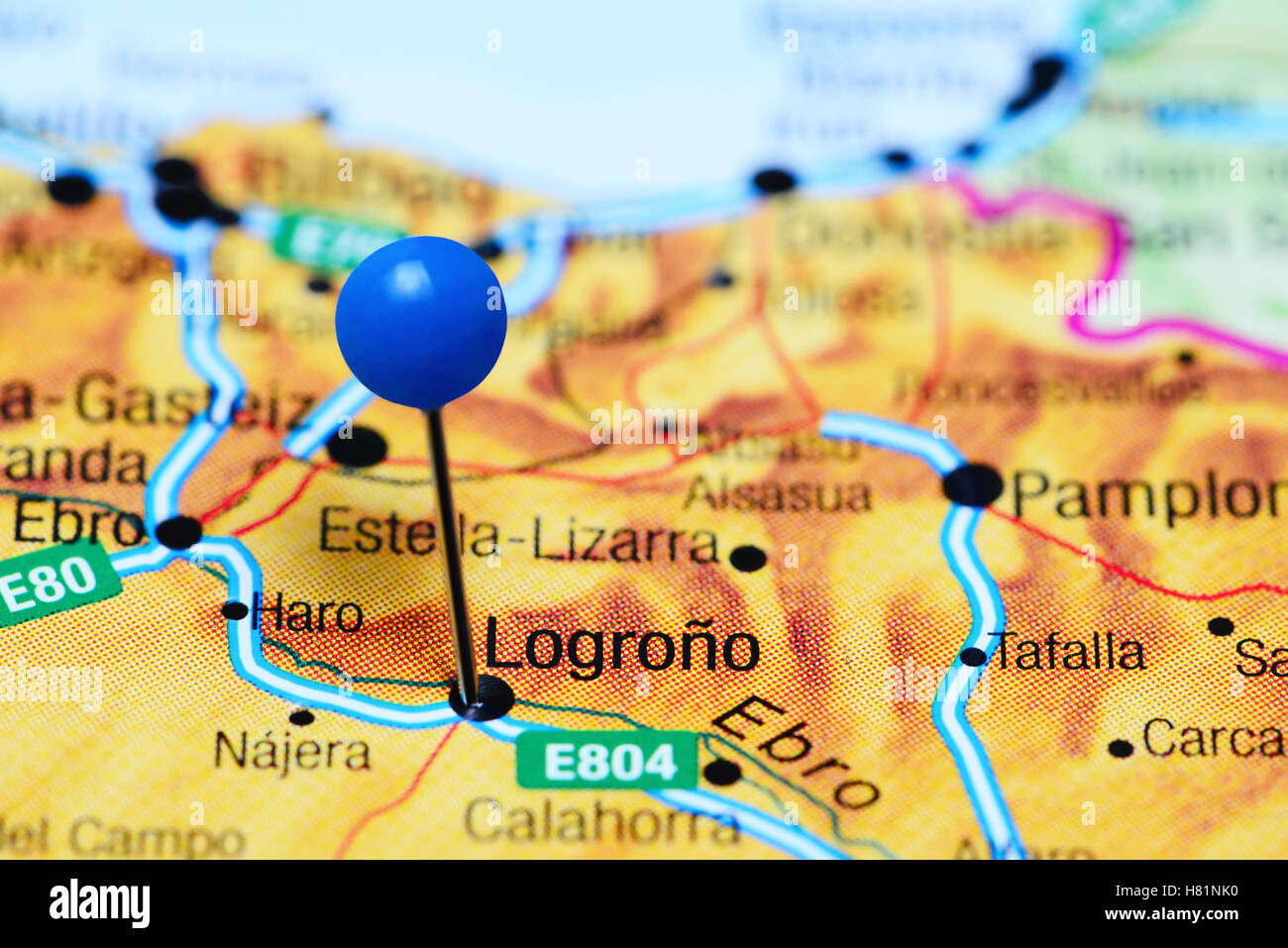 Logroño map -Fotos und -Bildmaterial in hoher Auflösung – Alamy