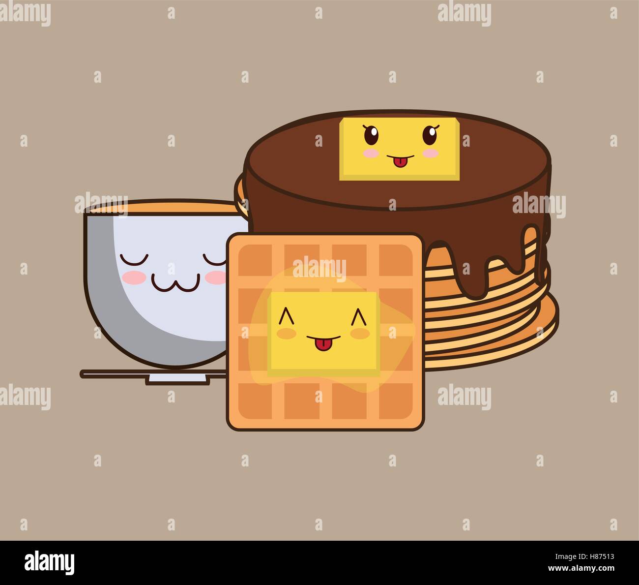 Waffeln cartoon -Fotos und -Bildmaterial in hoher Auflösung – Alamy