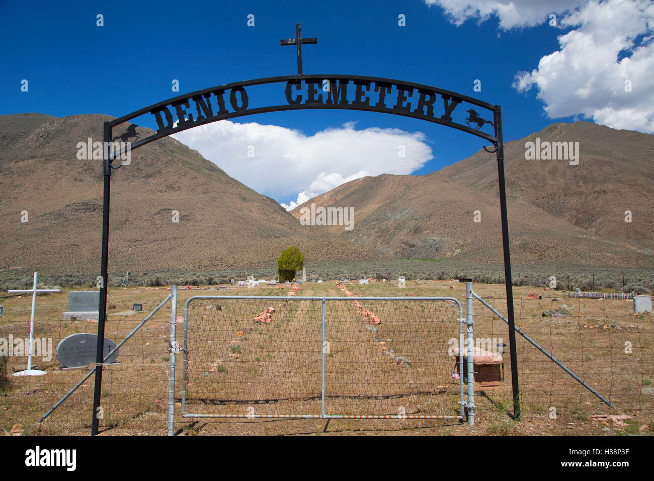 Friedhof, Denio, Nevada Stockfotografie - Alamy
