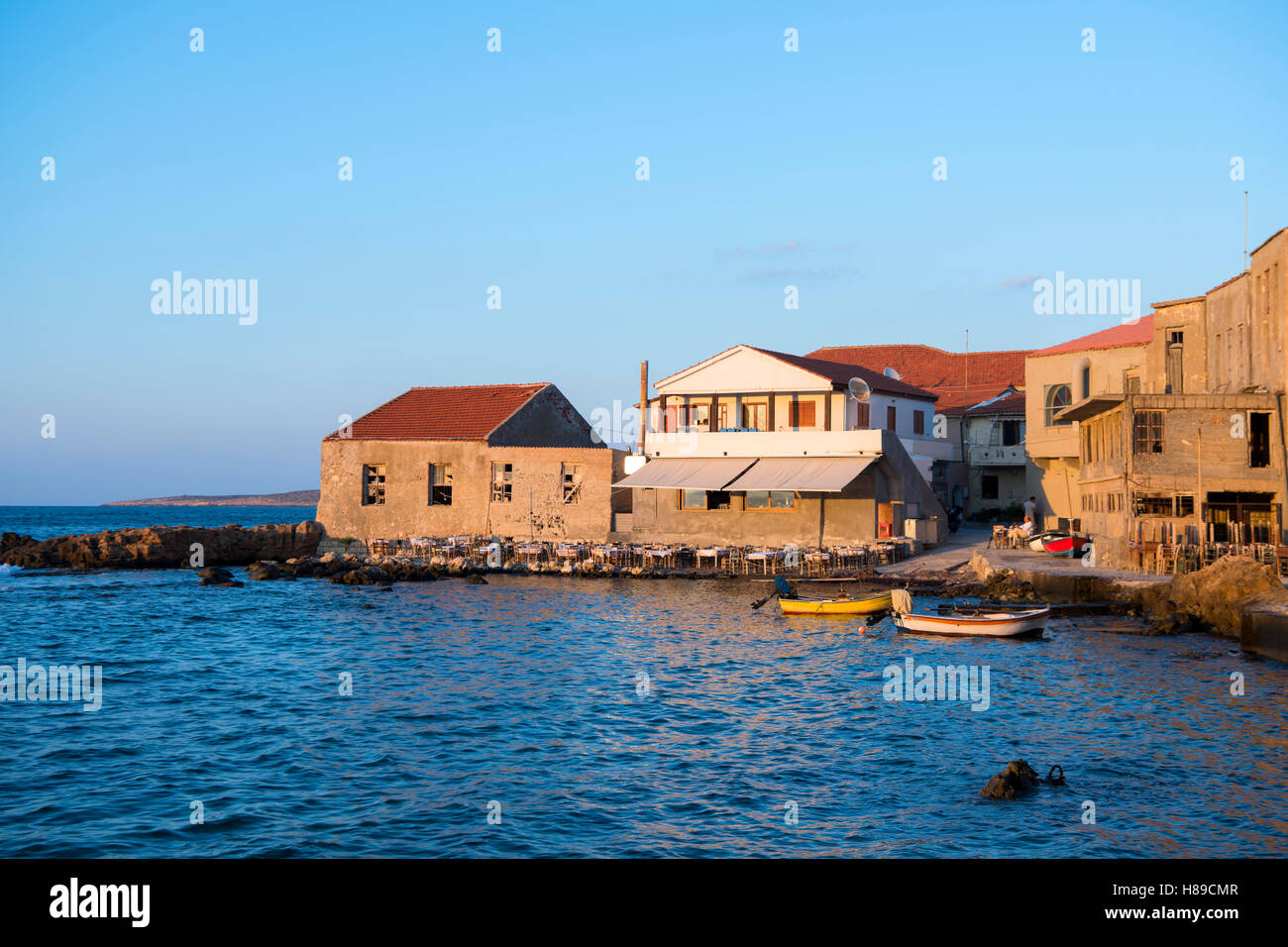 Griechenland, Kreta, Chania, Tabakaria Bezirk (Gerbereien), Restaurant ...
