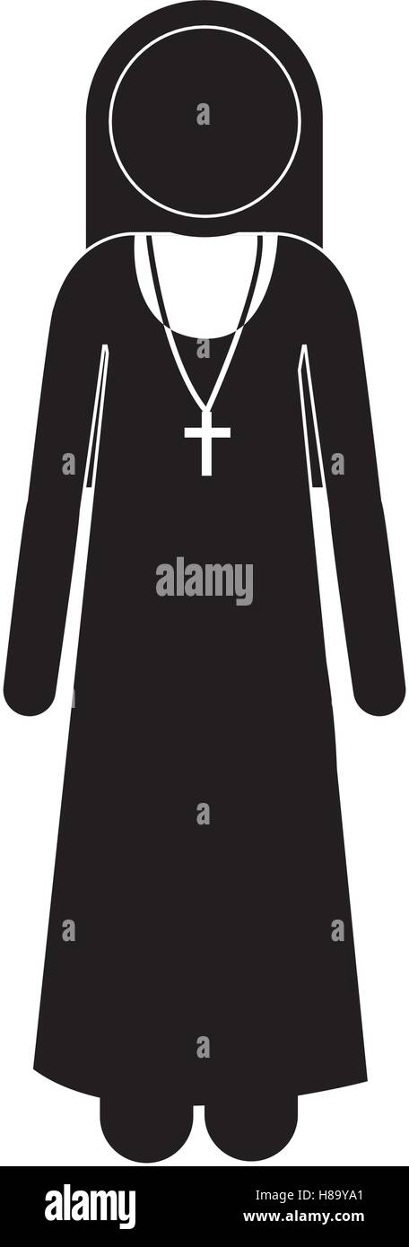 Betende nonne Stock-Vektorgrafiken kaufen - Alamy