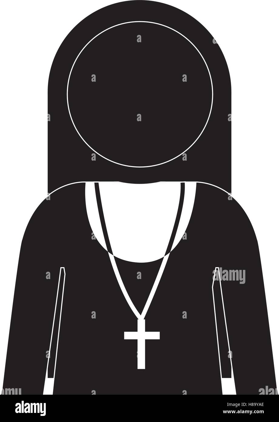 Nonne Piktogramm Symbol Bild Vektor Illustration-design Stock ...