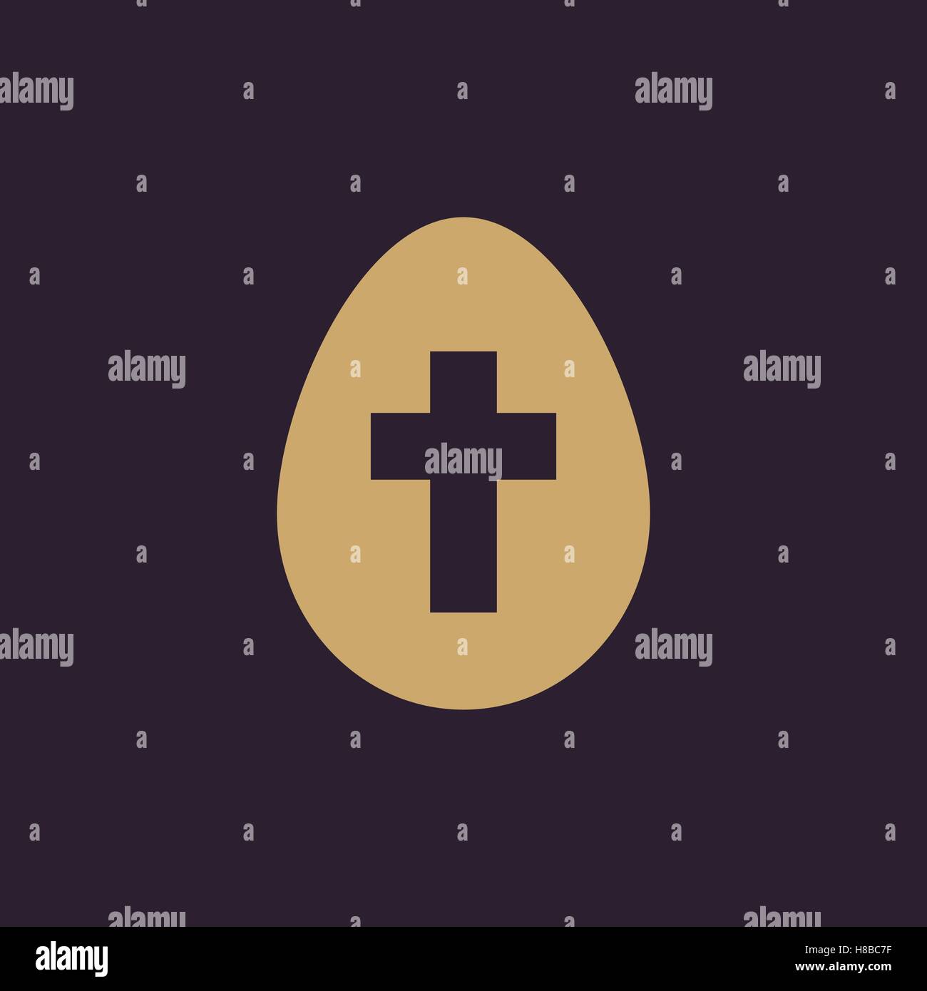 Das Ei-Symbol. Ostern, Ei-Symbol. UI. Web. Logo. Zeichen flaches Design ...