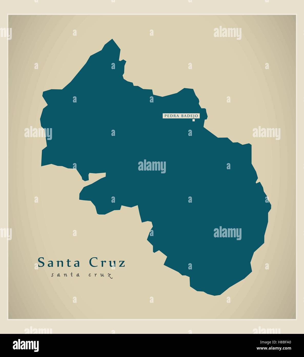 Mapa de santa cruz Stock-Vektorgrafiken kaufen - Alamy