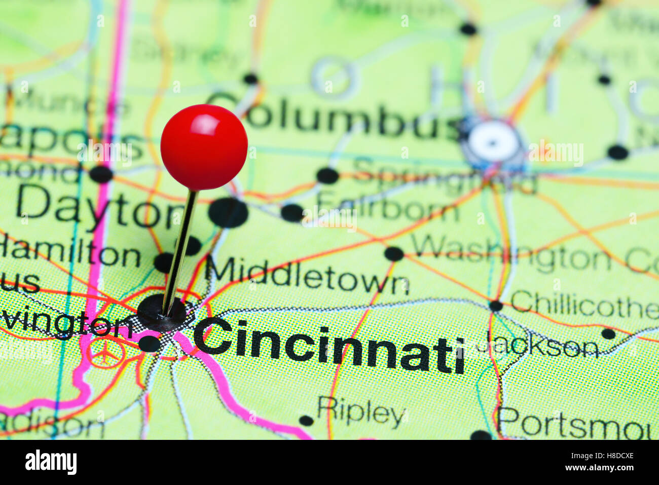 Cincinnati karte -Fotos und -Bildmaterial in hoher Auflösung – Alamy