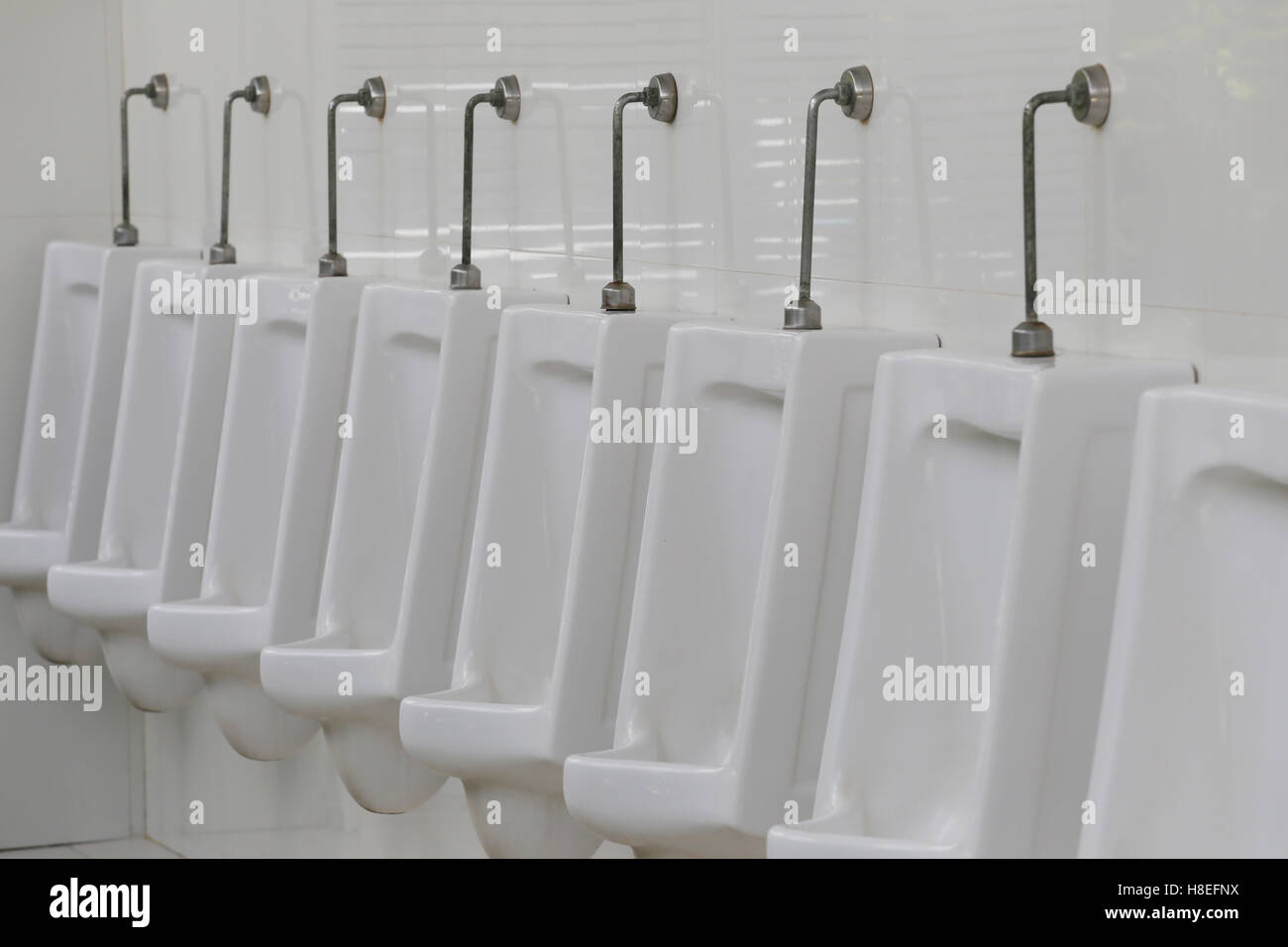 Moderne Urinal in Männer Bad, weiße Keramik Urinale für Männer im WC ...