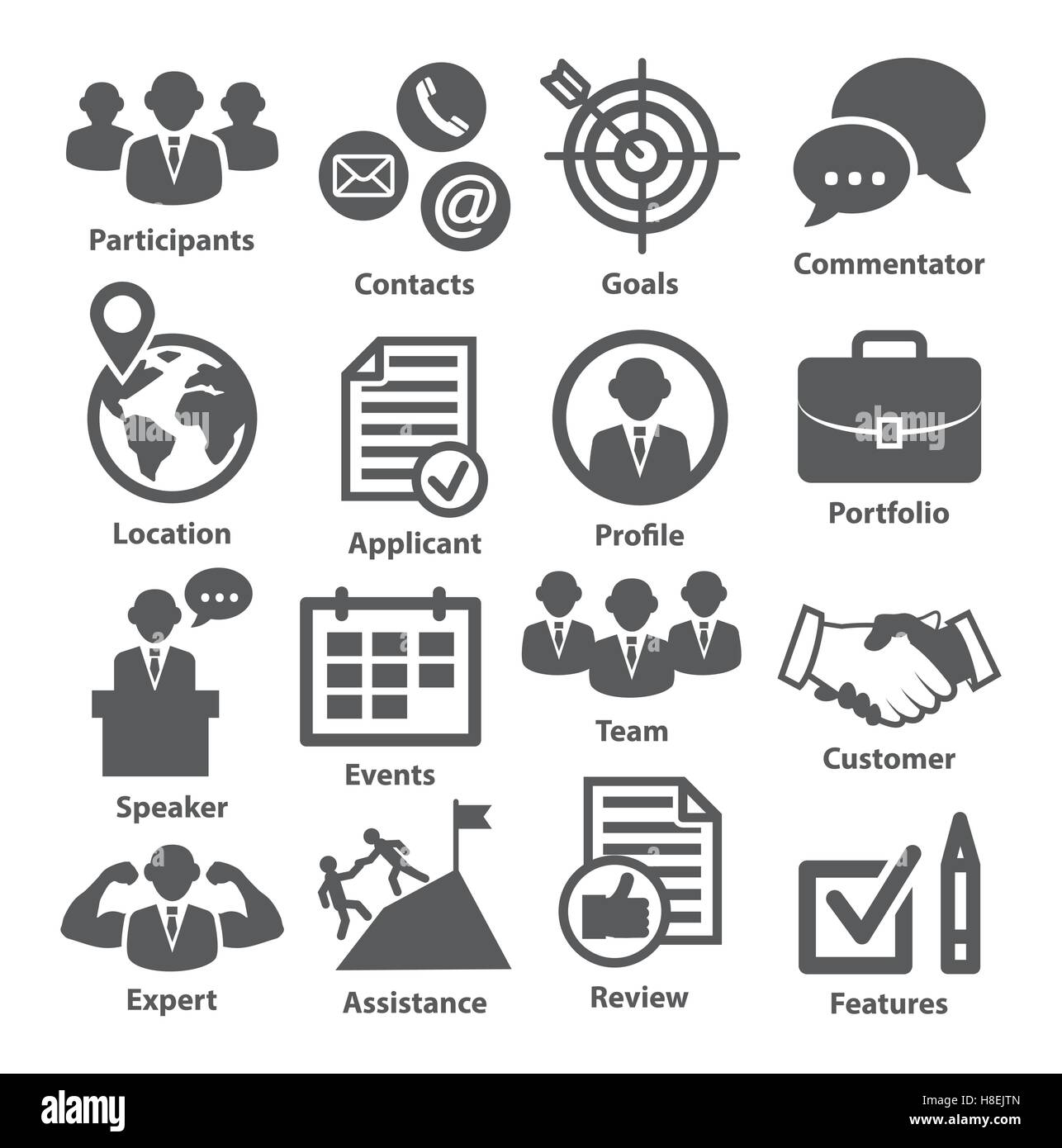 Standort icon pack -Fotos und -Bildmaterial in hoher Auflösung – Alamy