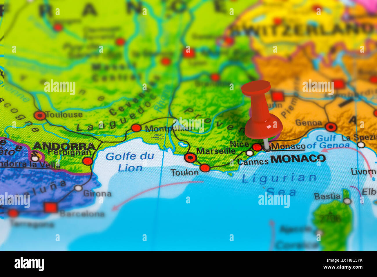 Map of monaco -Fotos und -Bildmaterial in hoher Auflösung – Alamy