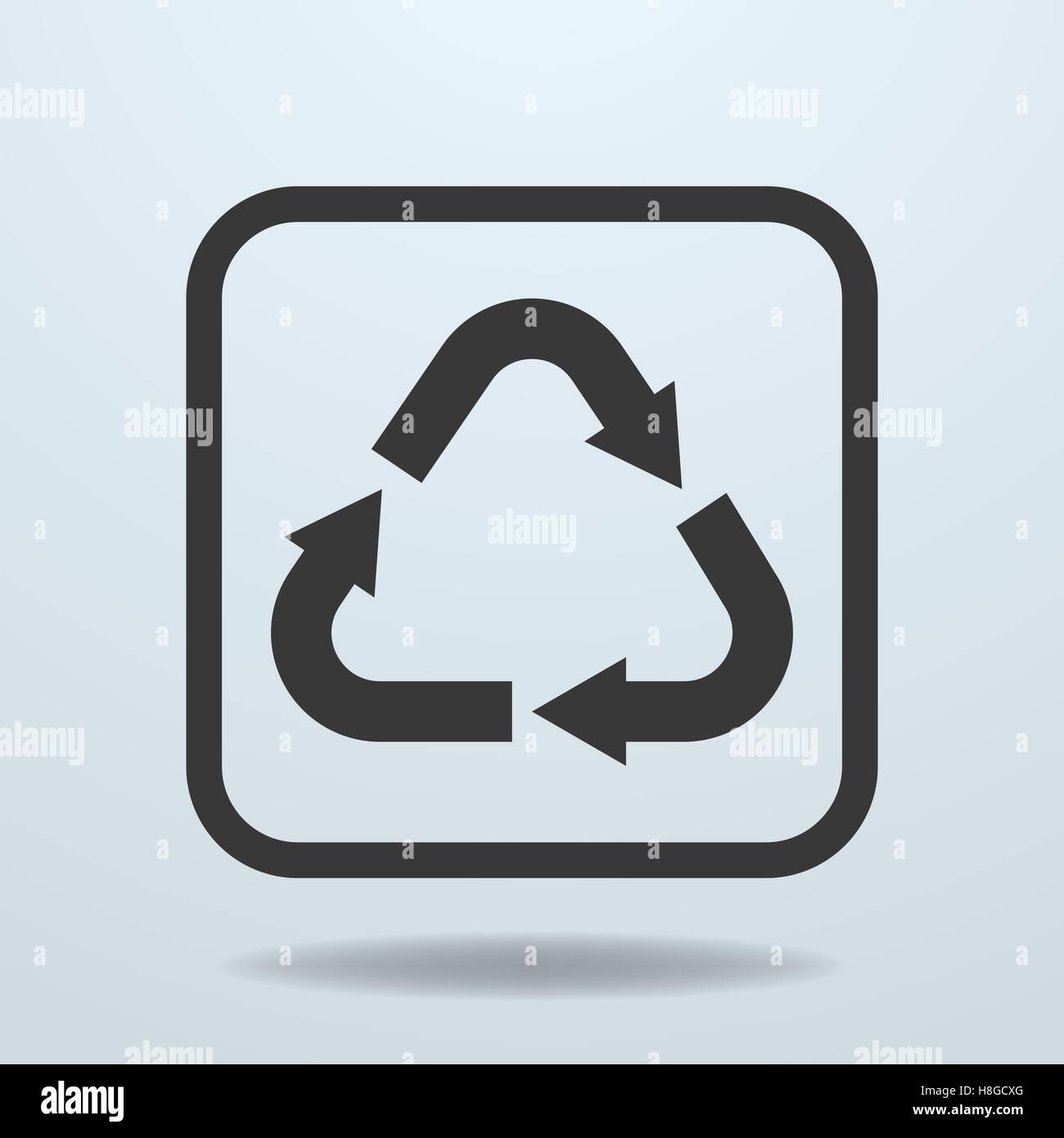 Symbol für Recycle-Zeichen, symbol. Vektor-Illustration Stock ...