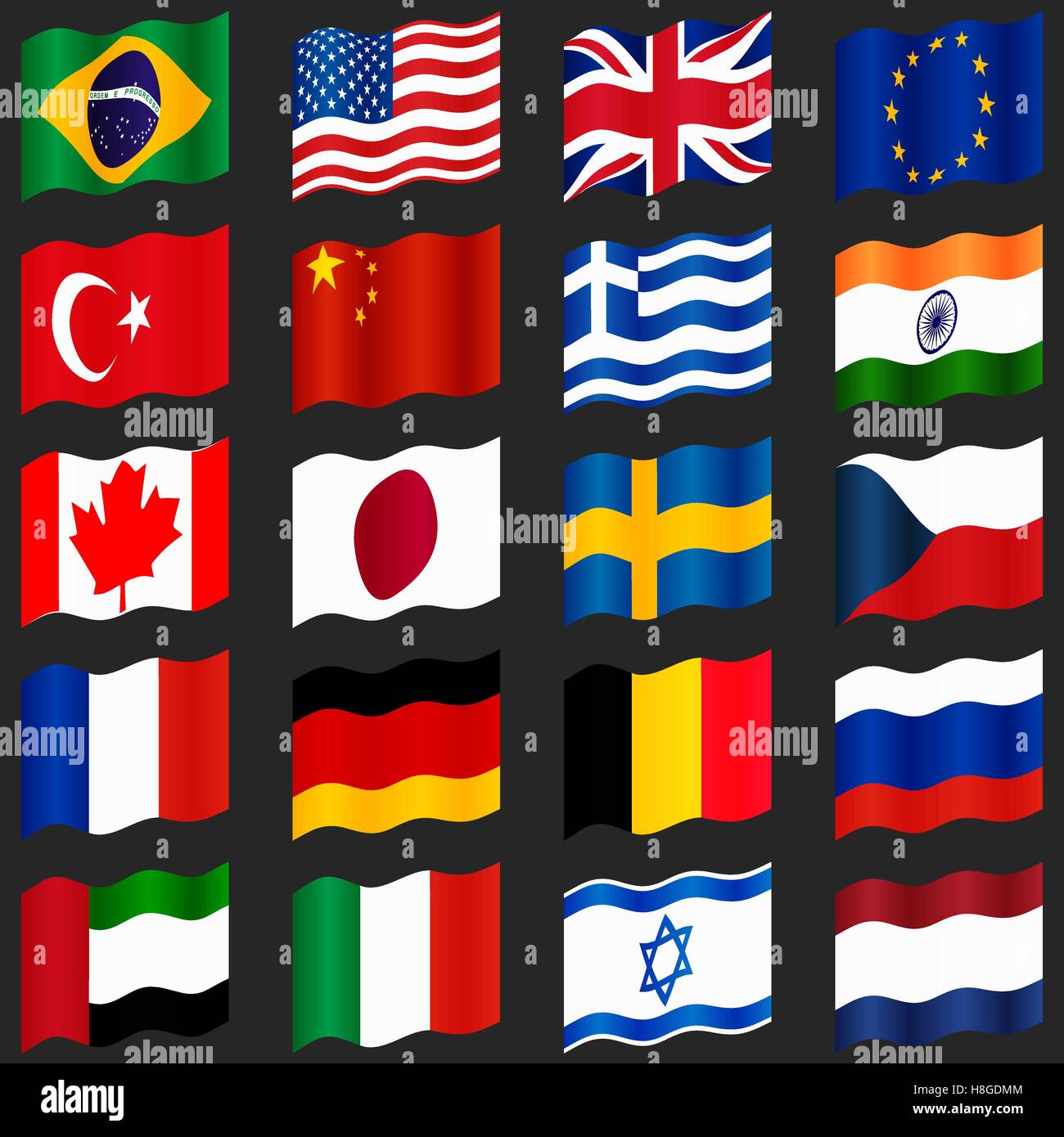 Country flags Stock-Vektorgrafiken kaufen - Alamy