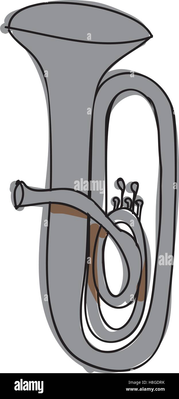 Tuba Instrument Symbol Bild Vektor Illustration-design Stock ...