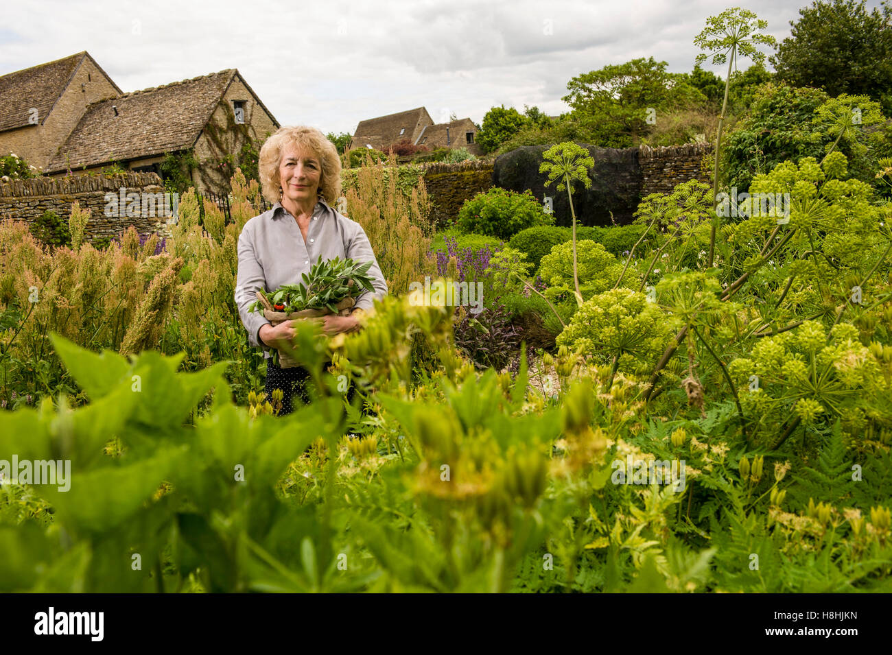 ehemalige TV-Moderatorin Judith Hann Kraut Garten Fyfield ...