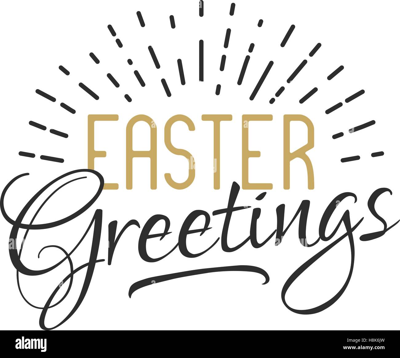 Ostern-Zeichen - Ostergrüße. Ostern wünscht Overlay, Label-Design ...