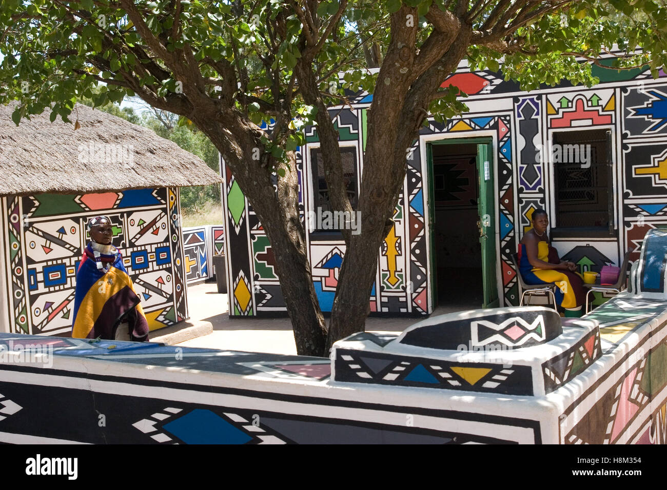 Menschen Der ndebele Stamm in Südafrika Stockfotografie - Alamy